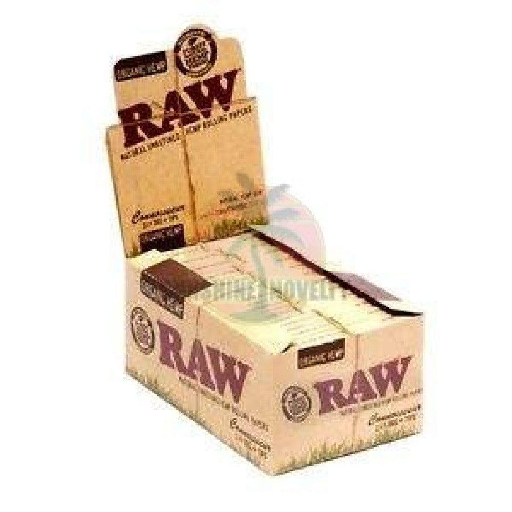 Shop Raw Organic Hemp Papers | Connoisseur 1 1/4 with Tips